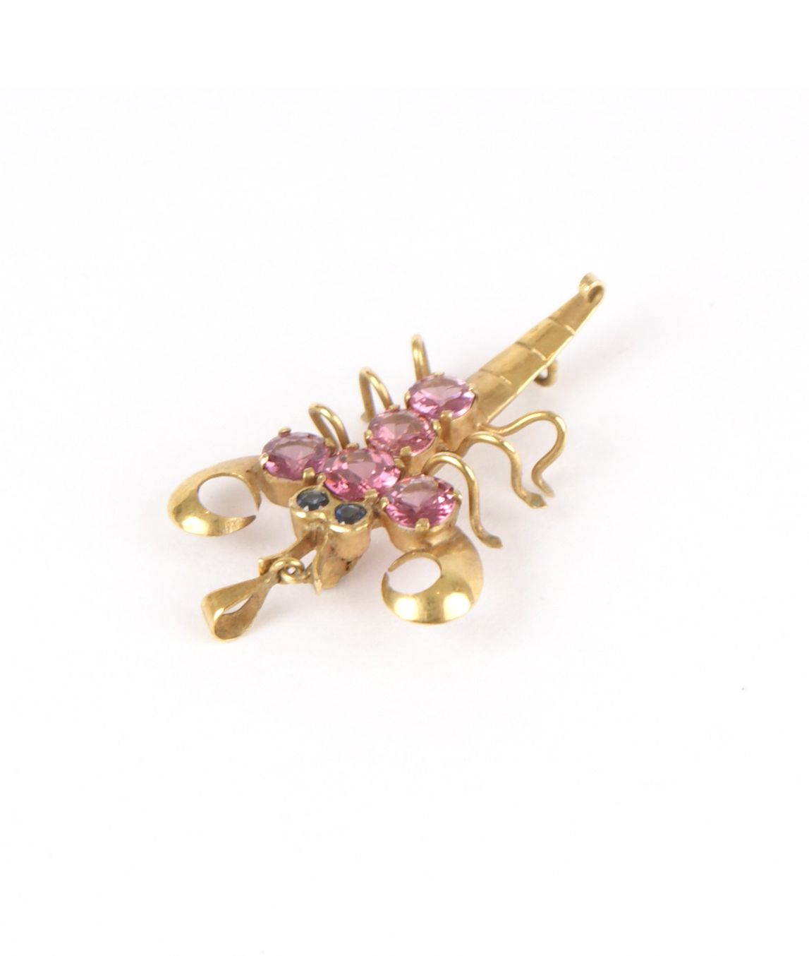 Goldtone Vintage Scorpion Pendant Pin