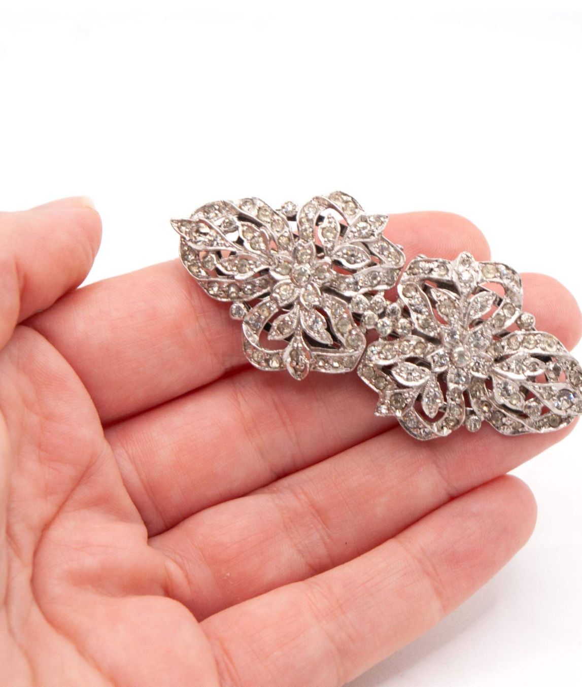 Art Deco Double Clip Brooch by Ciro | Gadelles Vintage